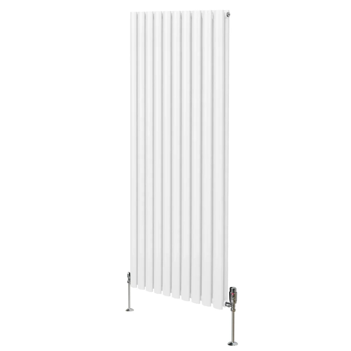 Oval Column Radiator & Valves - 1600mm x 600mm – White – Monster Shop UK