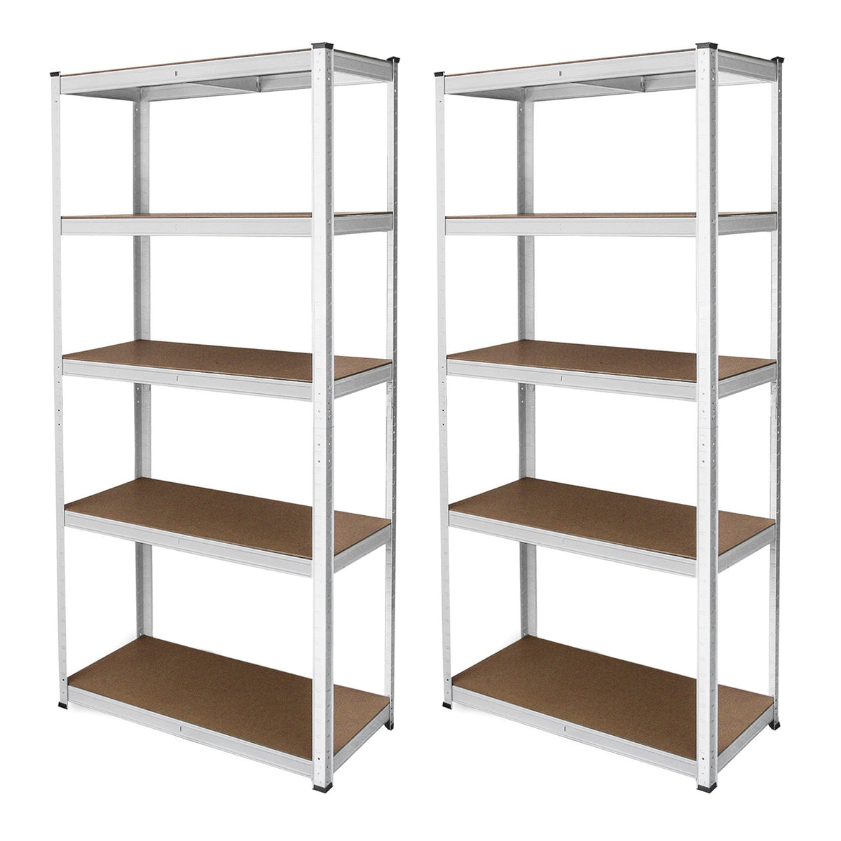 2 x White Racking Units 90 x 40 x 180 – Monster Shop UK